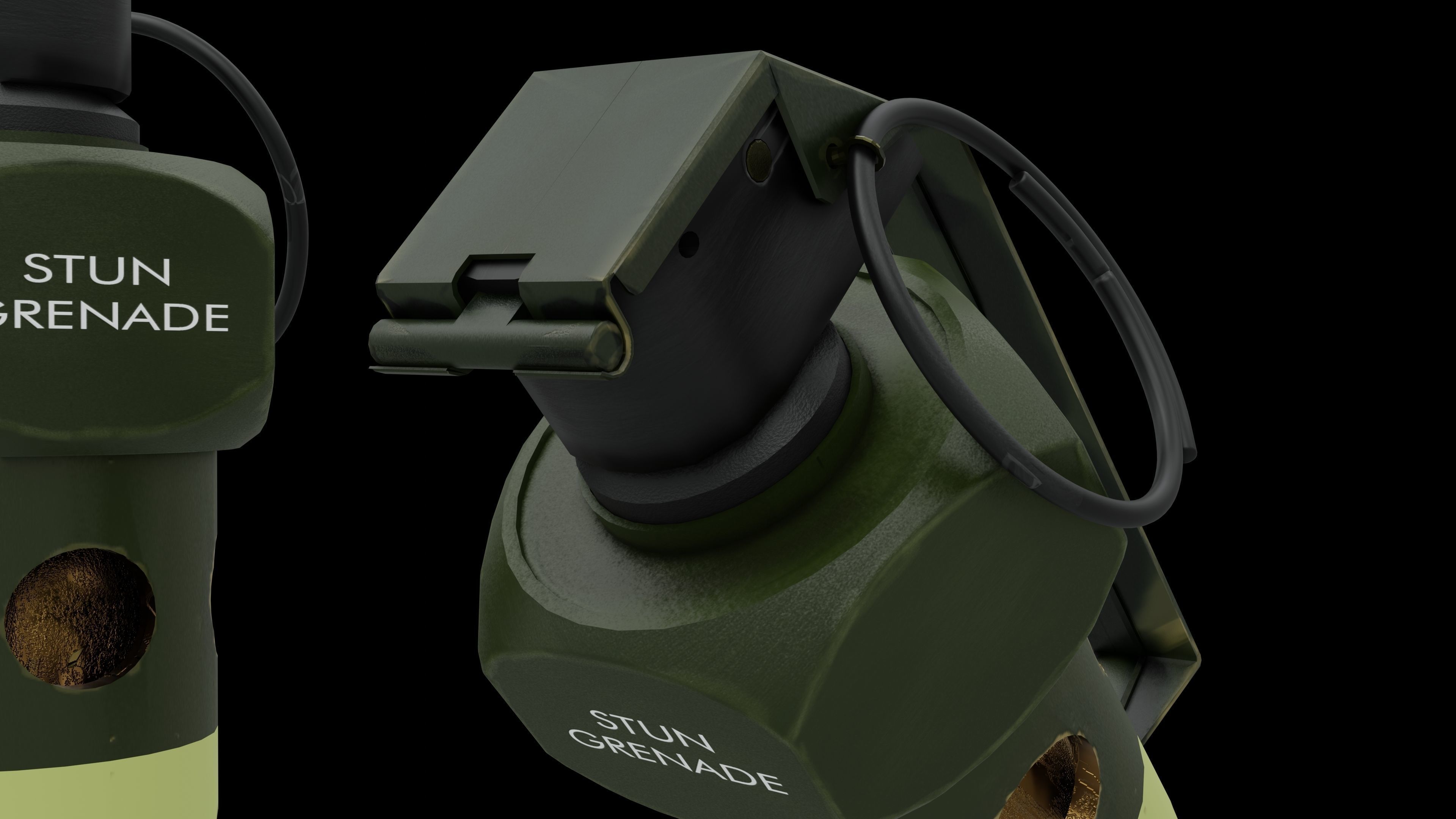 Flash Grenade flashbang 3D model | CGTrader