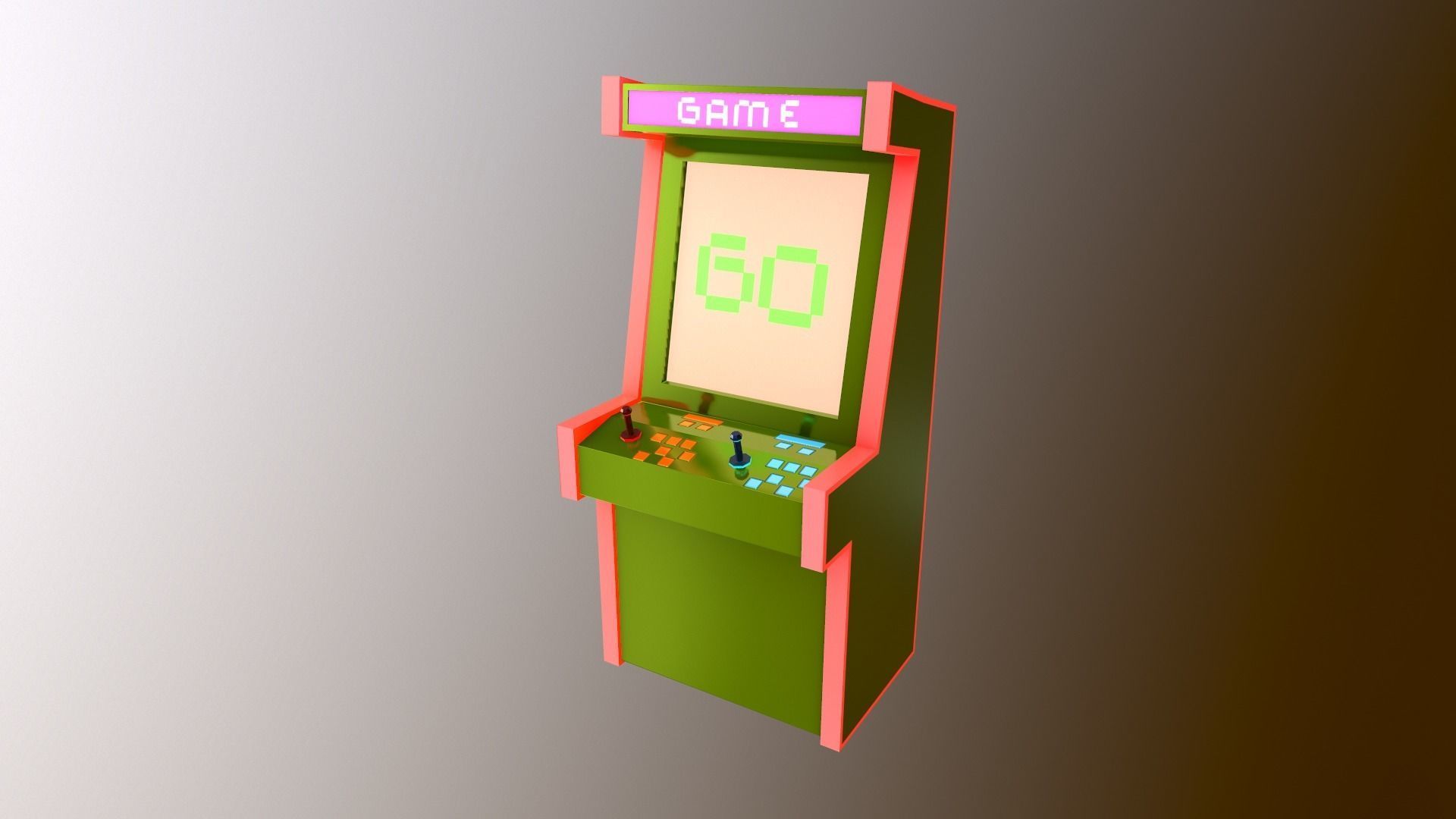 Low Poly Arcade free VR / AR / low-poly 3D model | CGTrader