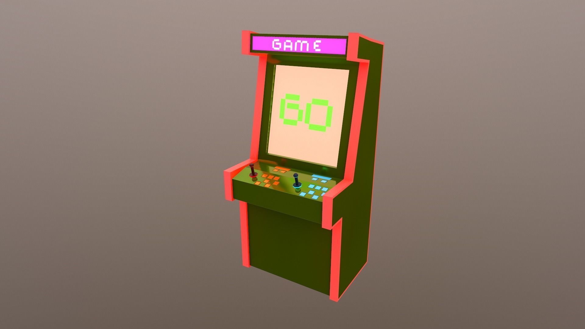 Low Poly Arcade free VR / AR / low-poly 3D model | CGTrader