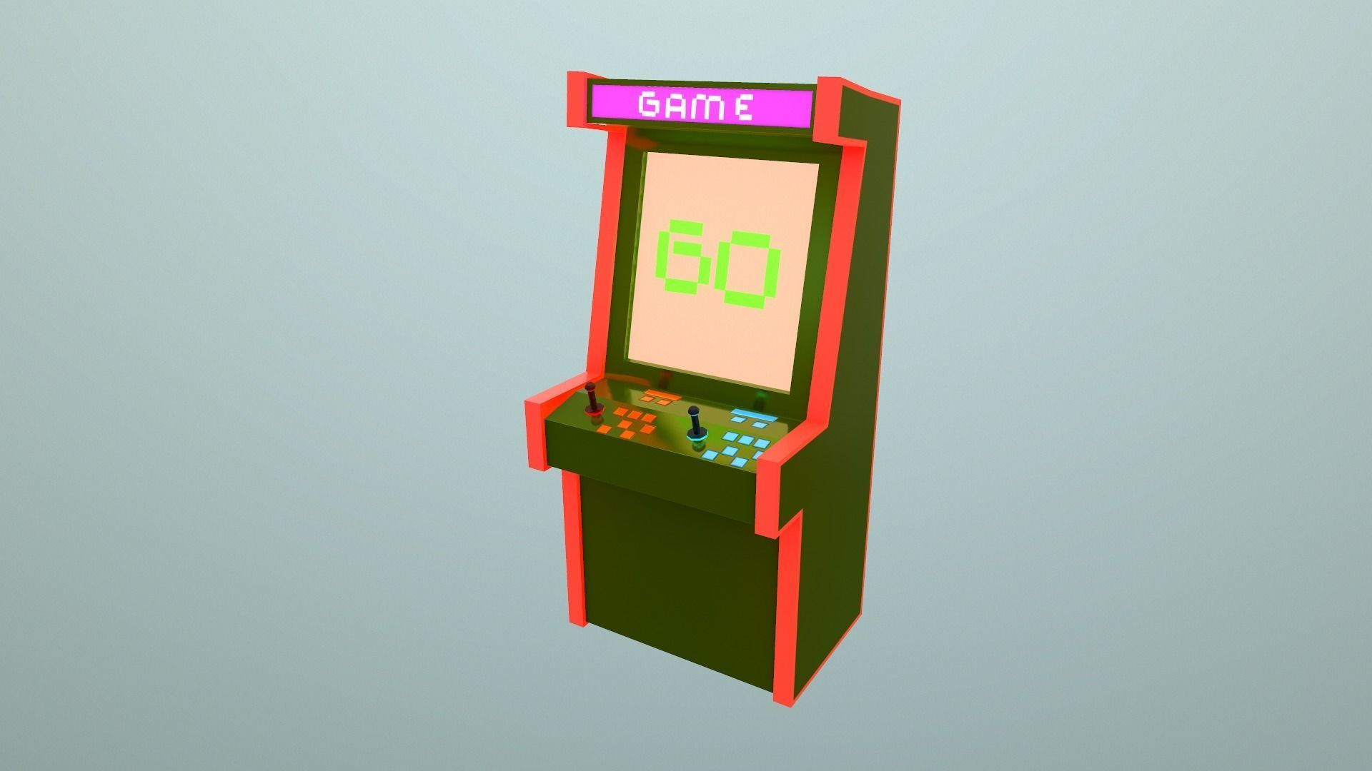 Low Poly Arcade free VR / AR / low-poly 3D model | CGTrader