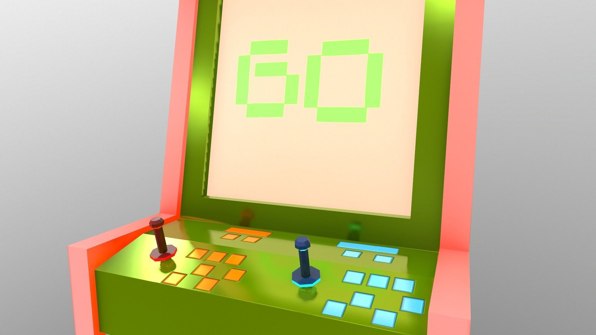 Low Poly Arcade free VR / AR / low-poly 3D model | CGTrader