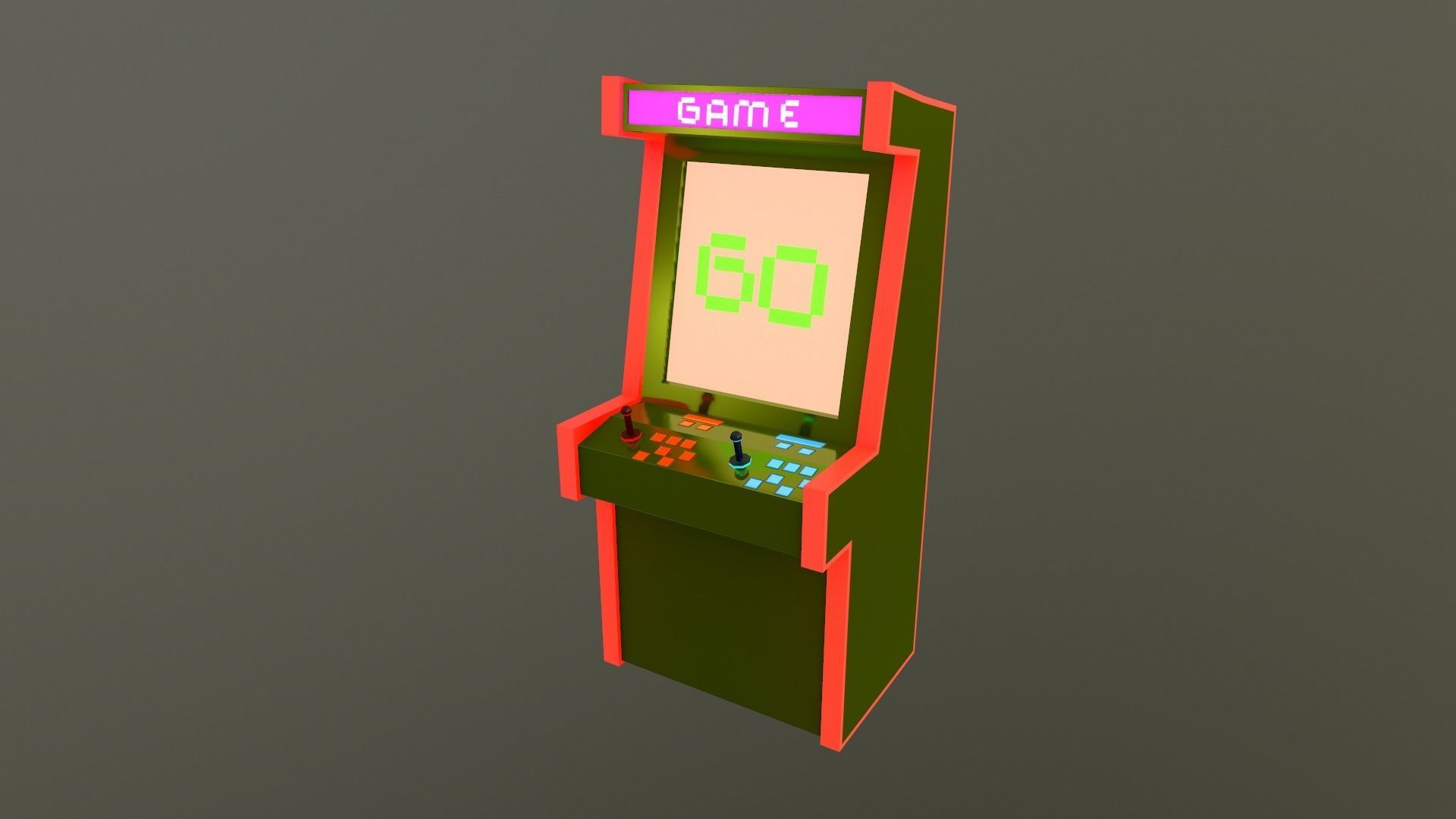 Low Poly Arcade free VR / AR / low-poly 3D model | CGTrader