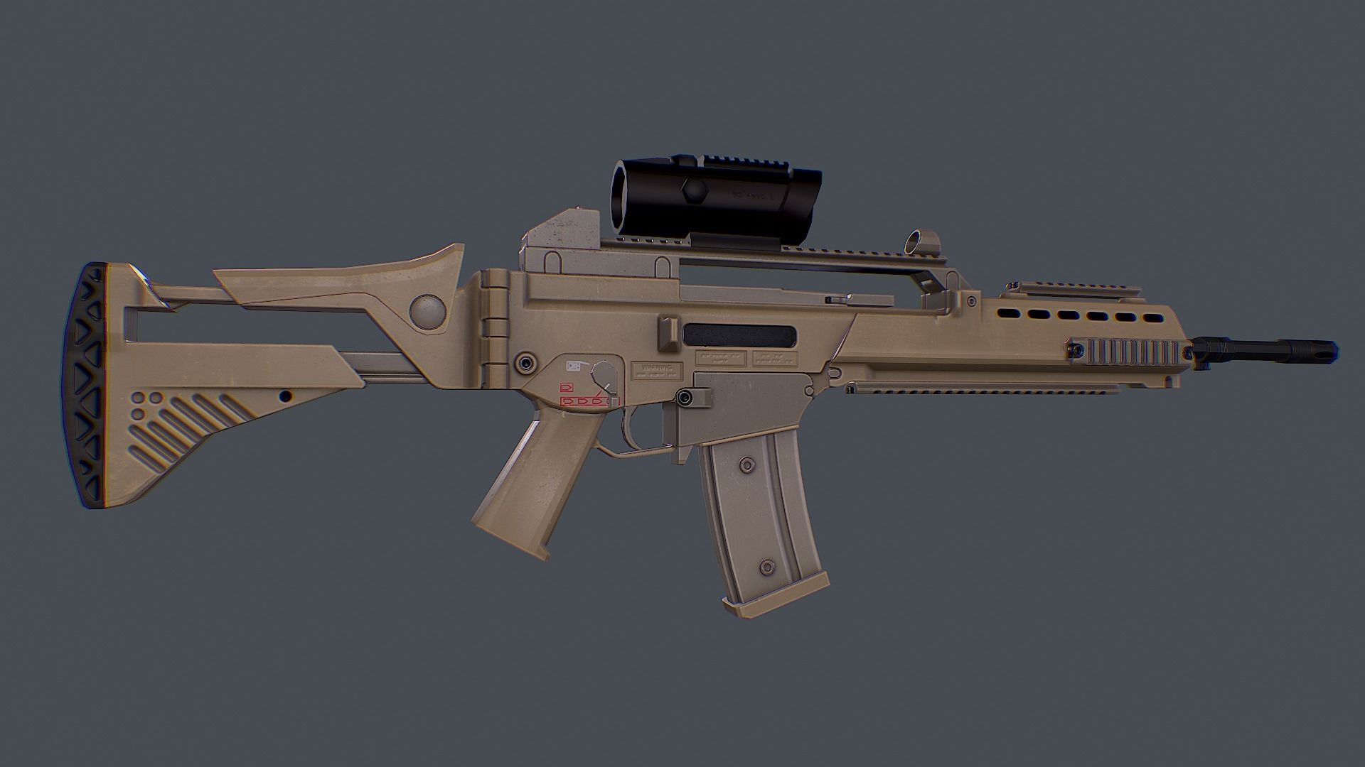 3D model G36A3 Modification Pack VR / AR / low-poly | CGTrader