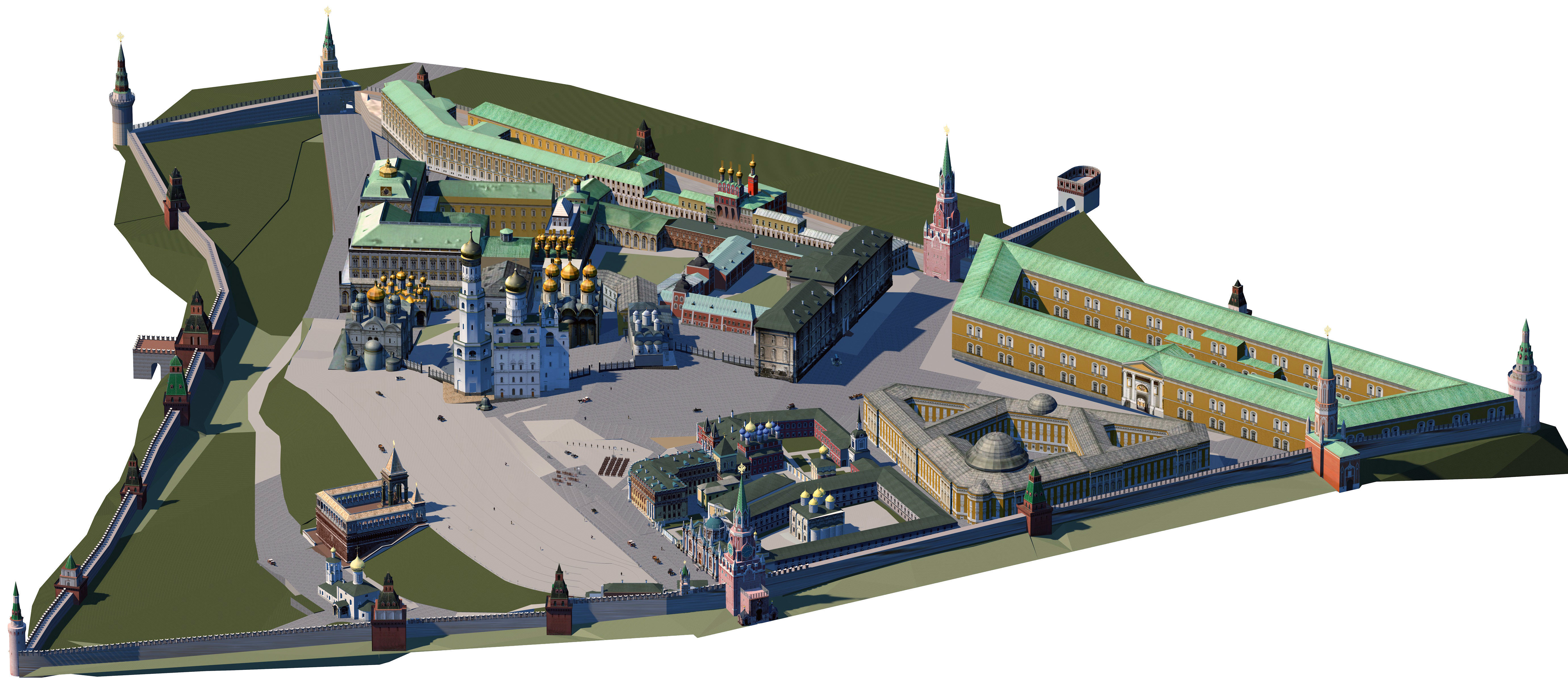 3D model Kremlin 1916 VR / AR / low-poly | CGTrader