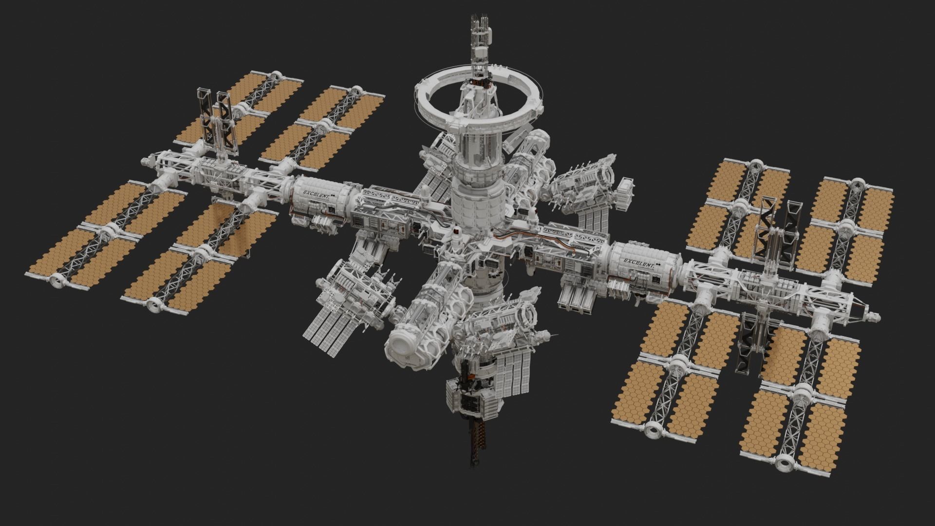 Space station 3D model | CGTrader