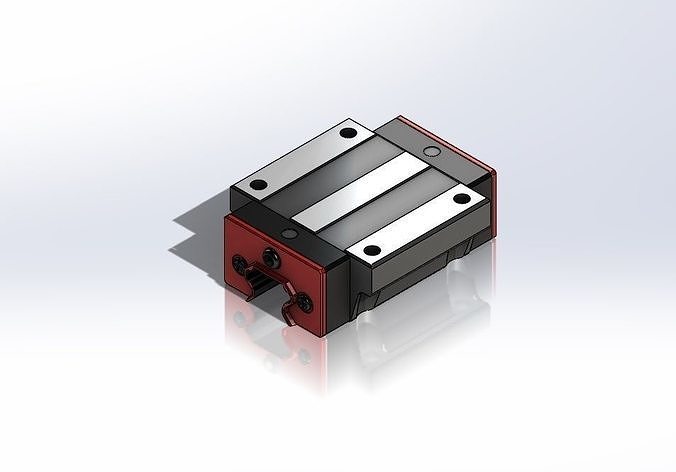 Mount Linear Bearing and Rail 15mm 3D model animated rigged | CGTrader