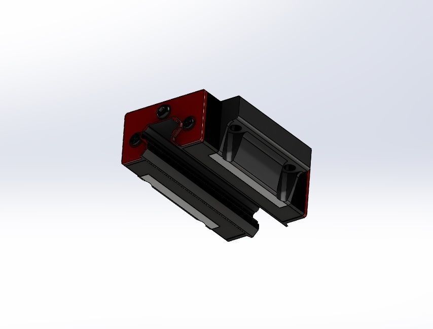 Mount Linear Bearing and Rail 20mm 3D model animated rigged | CGTrader