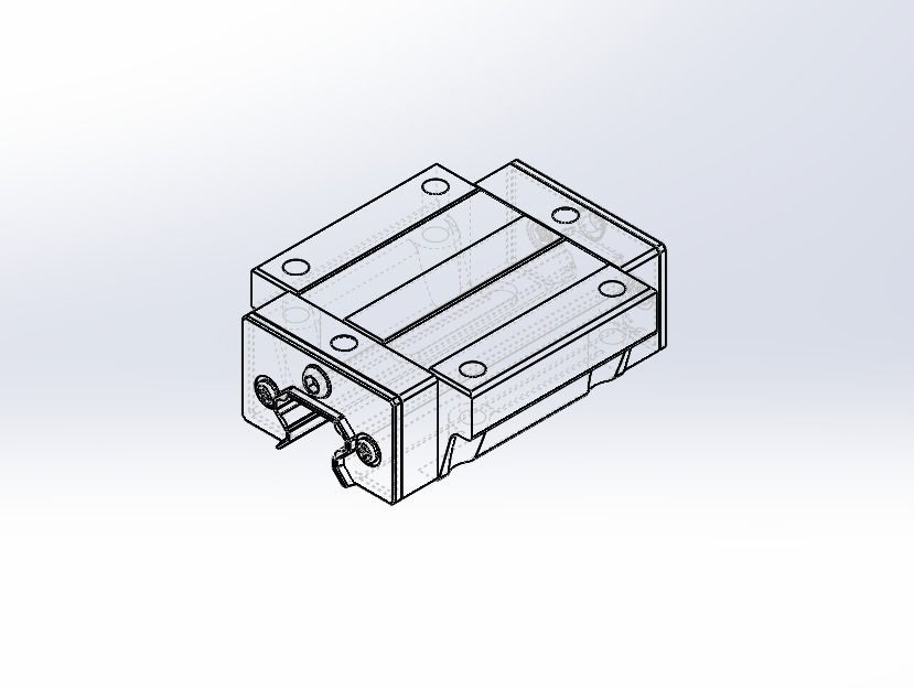 Mount Linear Bearing and Rail 20mm 3D model animated rigged | CGTrader