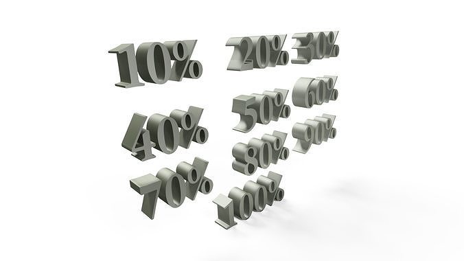 RATIO SYMBOLS 3D model 3D printable | CGTrader