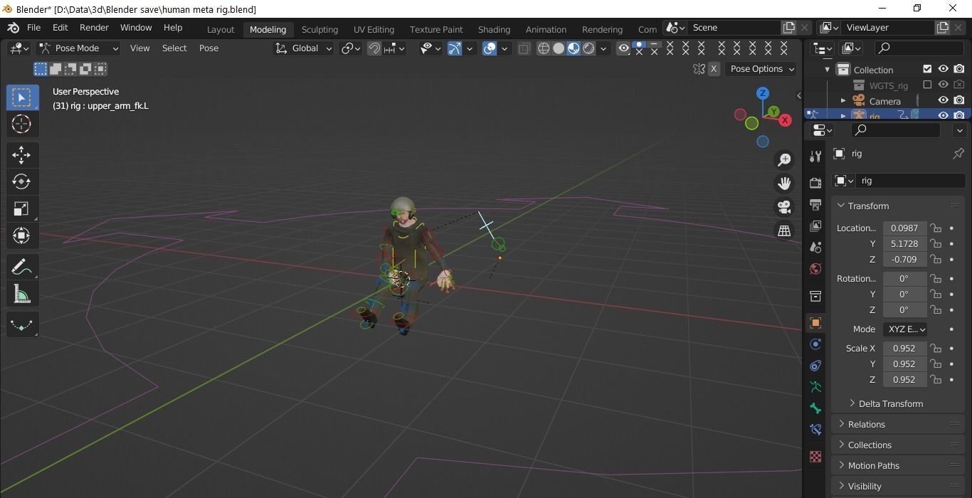 Human 3D model rigged | CGTrader