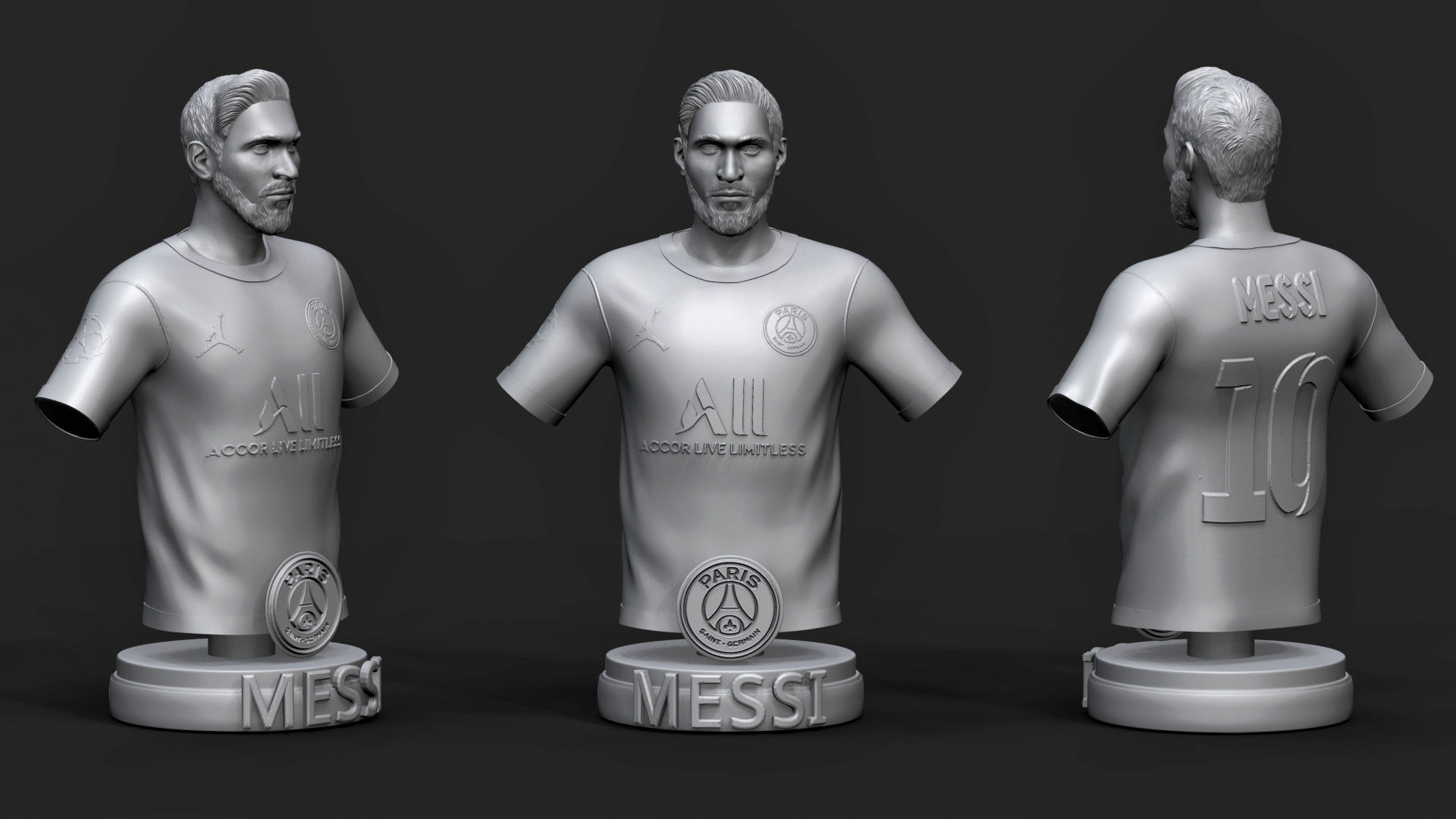 Messi 3D Printable 1 3D model 3D printable | CGTrader