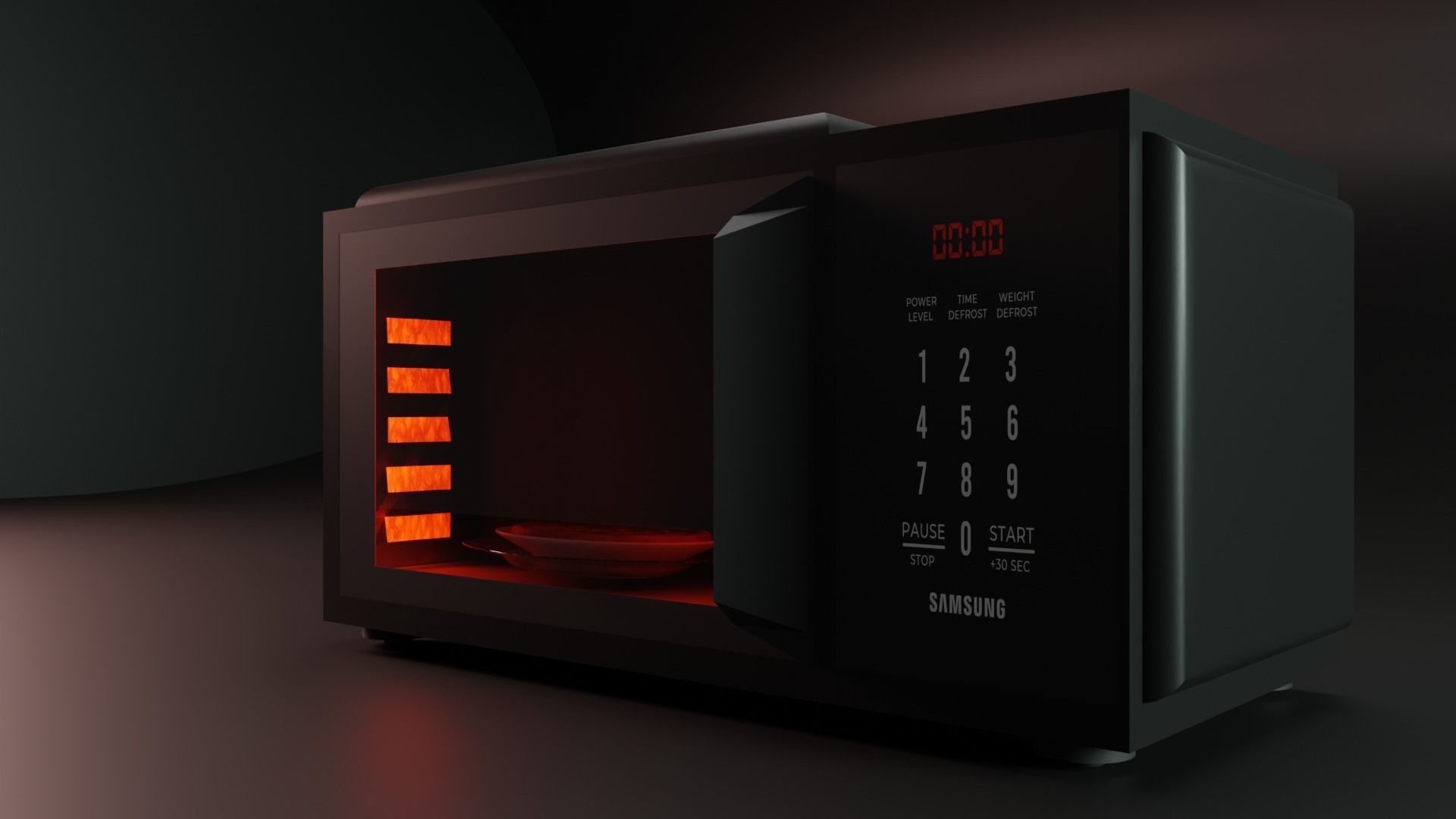 microwave 3d free 3D model | CGTrader