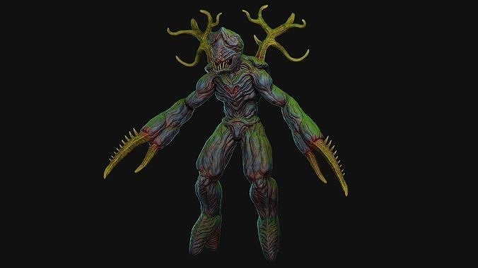 3D model Alien troglodyte character VR / AR / low-poly | CGTrader