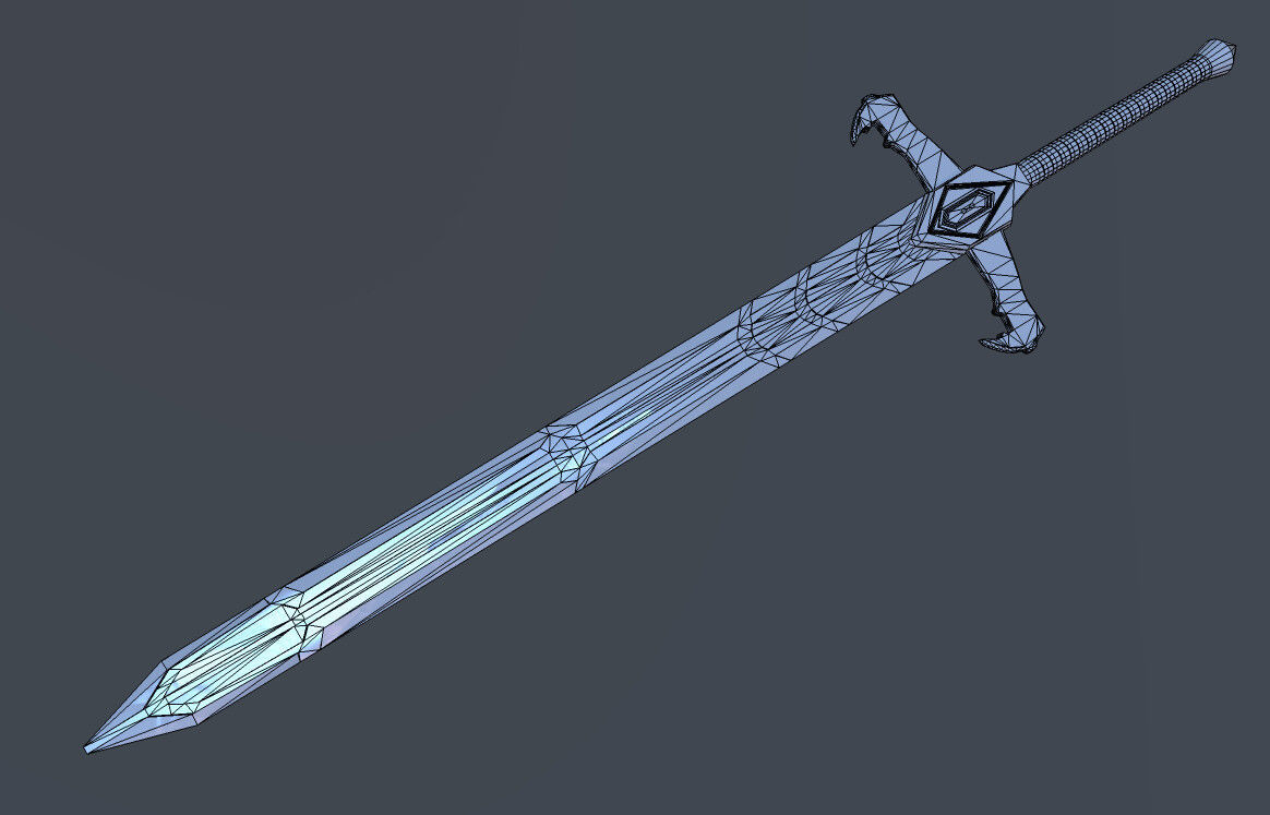 3D model 3d Sword Soulbreaker VR / AR / low-poly | CGTrader