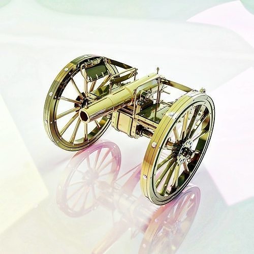 Artillery gun 3D model | CGTrader