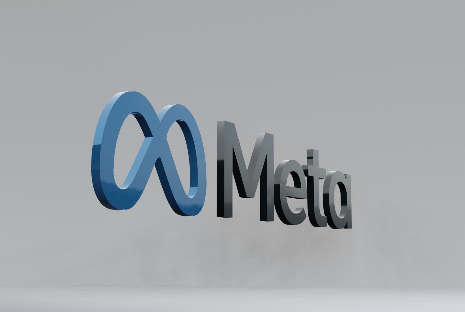 3D model Meta 3D logo VR / AR / low-poly | CGTrader