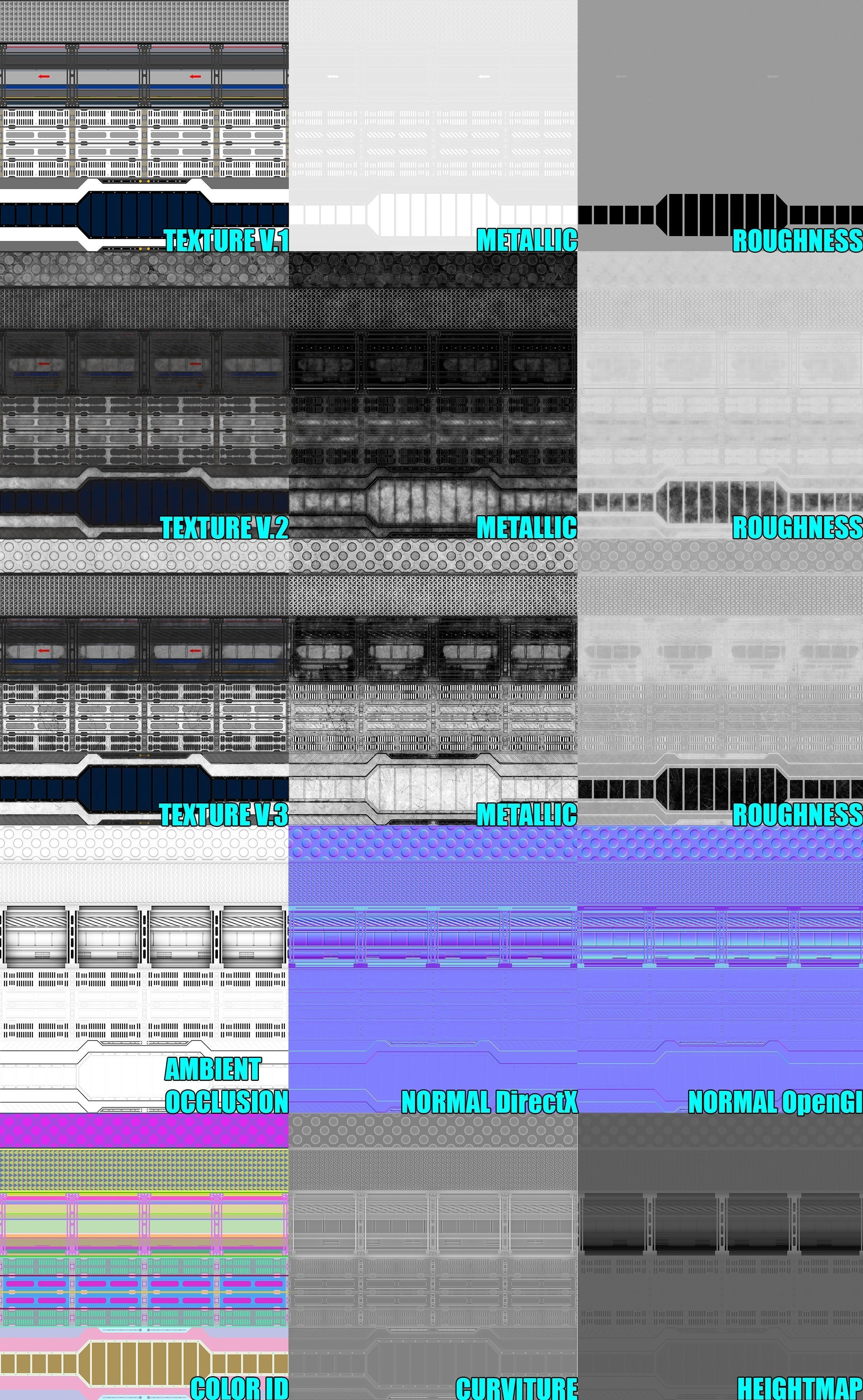 Sci Fi trim Texture Texture | CGTrader