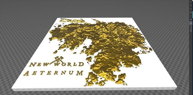 New World Aeternum 3D Map 3D model 3D printable | CGTrader