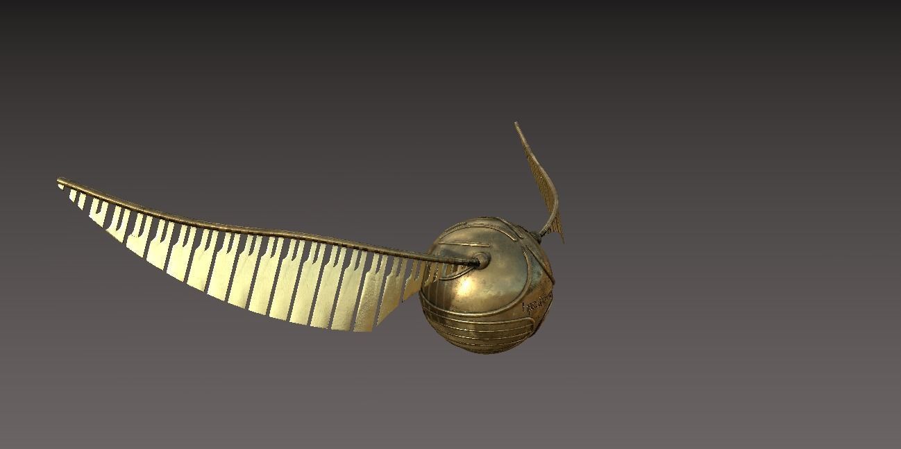 Golden Snitch Pbr free VR / AR / low-poly 3D model | CGTrader