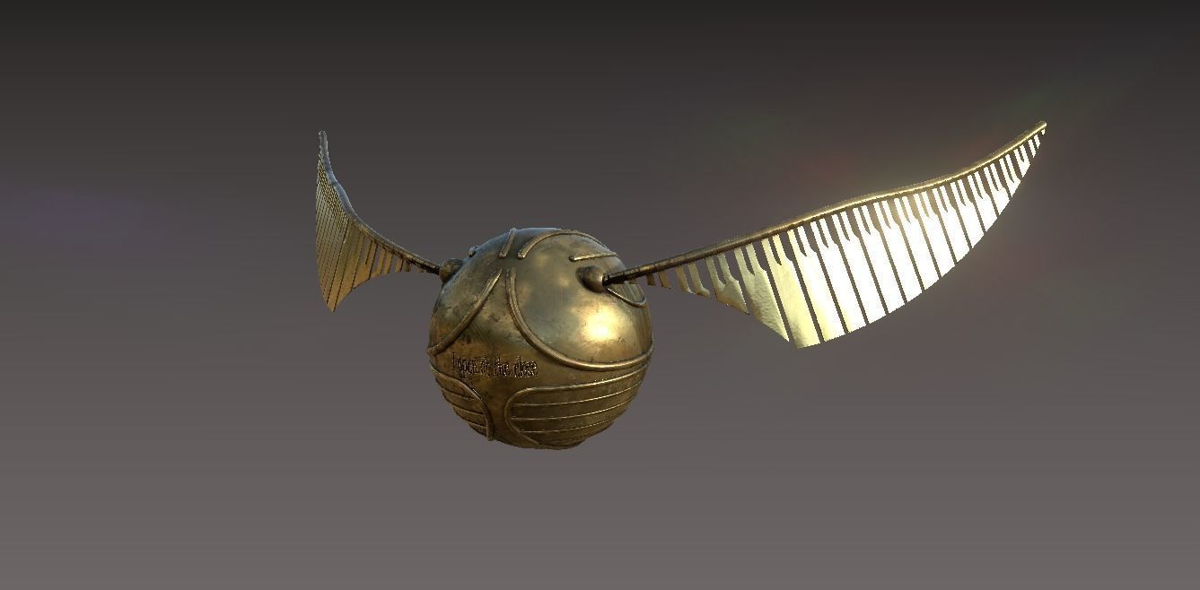 Golden Snitch Pbr free VR / AR / low-poly 3D model | CGTrader