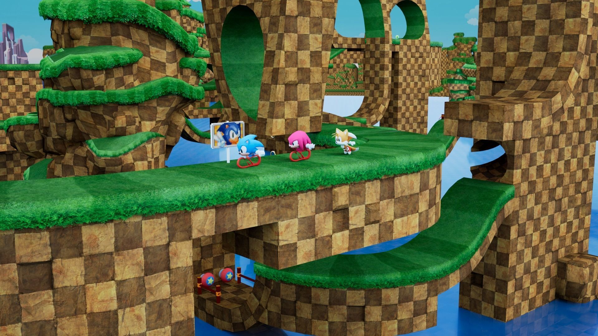 3D model Sonic BUILDER VR / AR / low-poly | CGTrader