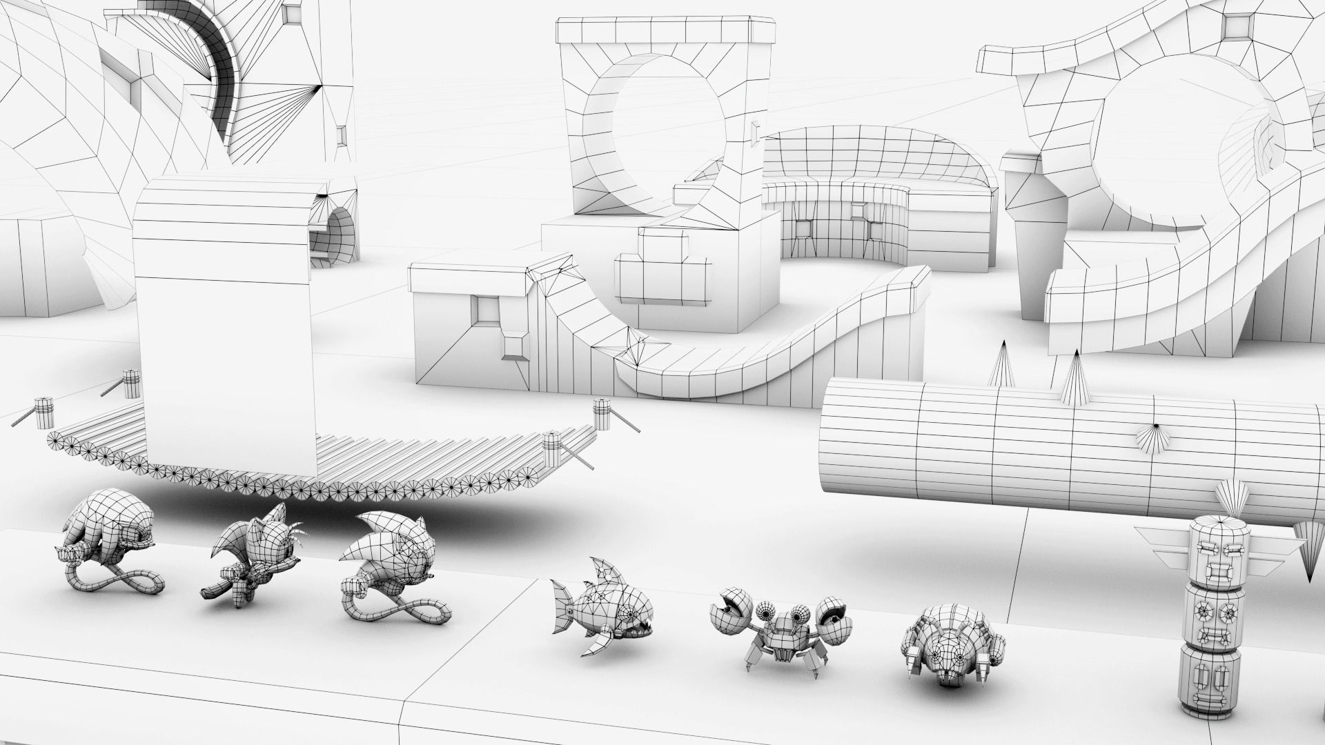 3D model Sonic BUILDER VR / AR / low-poly | CGTrader