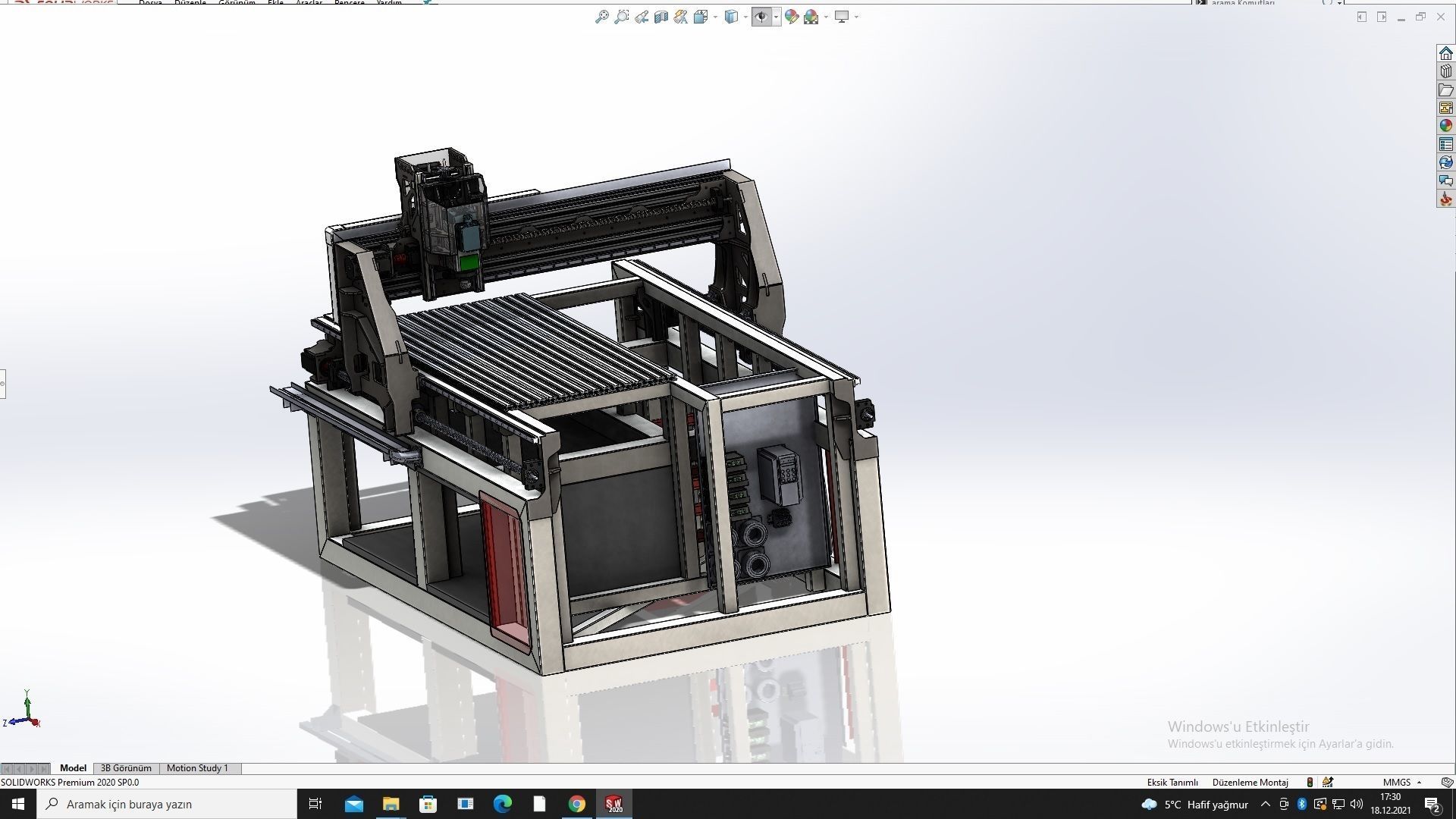 Cnc Router Professional 3D model animated rigged | CGTrader
