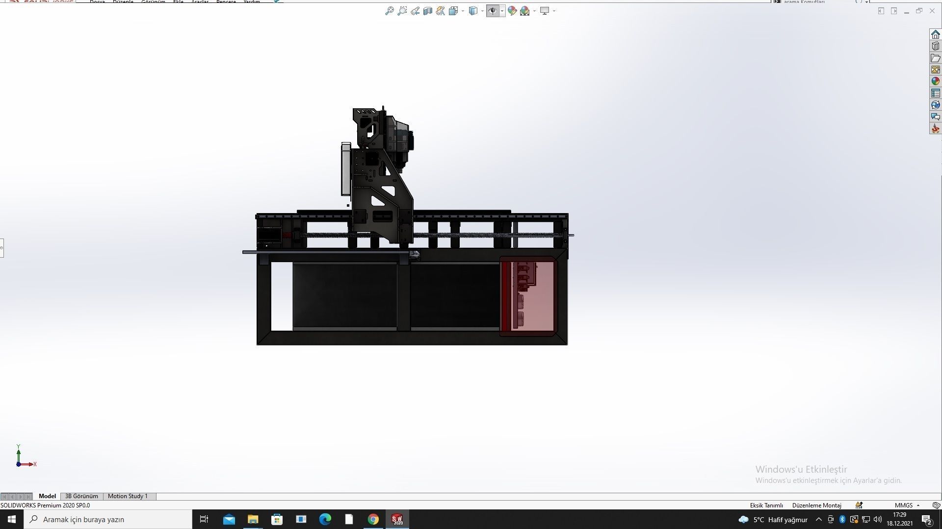 Cnc Router Professional 3D model animated rigged | CGTrader