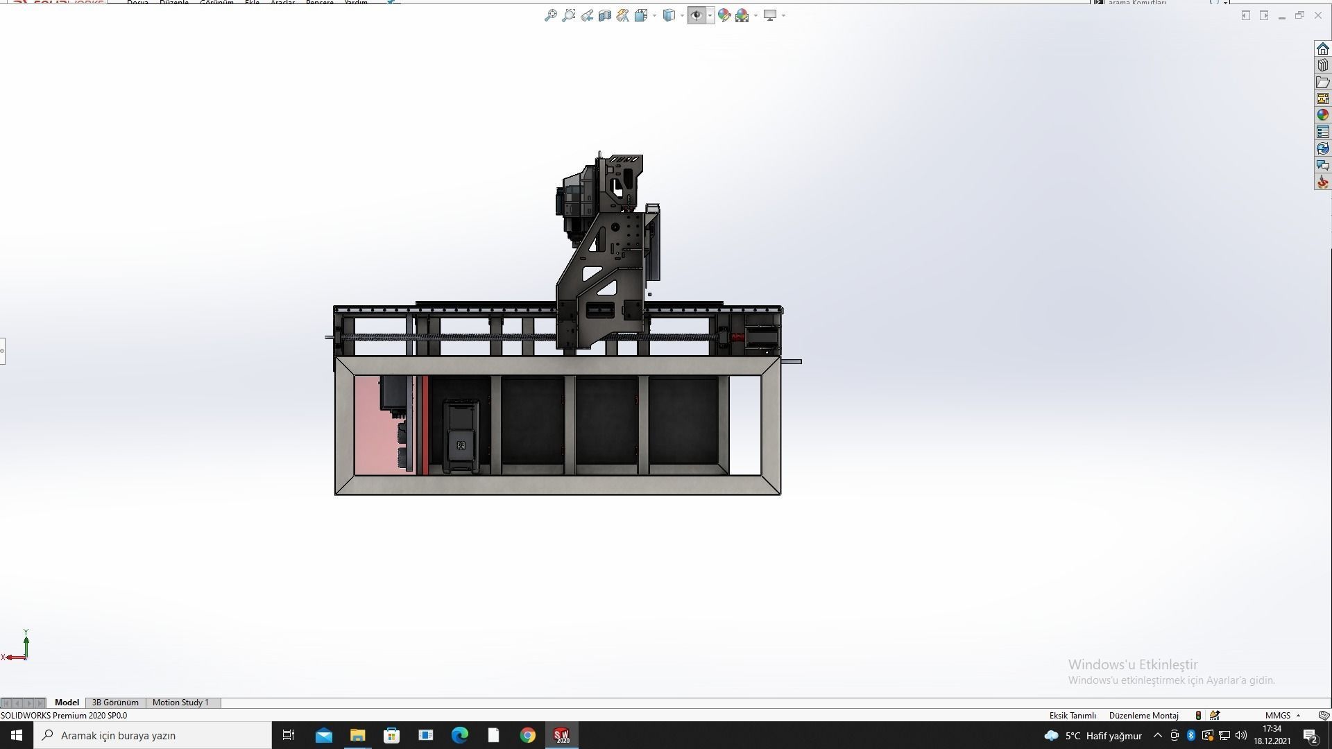 Cnc Router Professional 3D model animated rigged | CGTrader