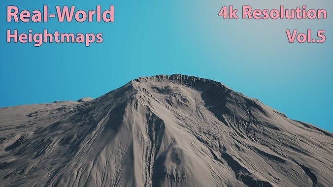 3D model 168 Real - World PNG Heightmaps - USA and UK VR / AR / low ...