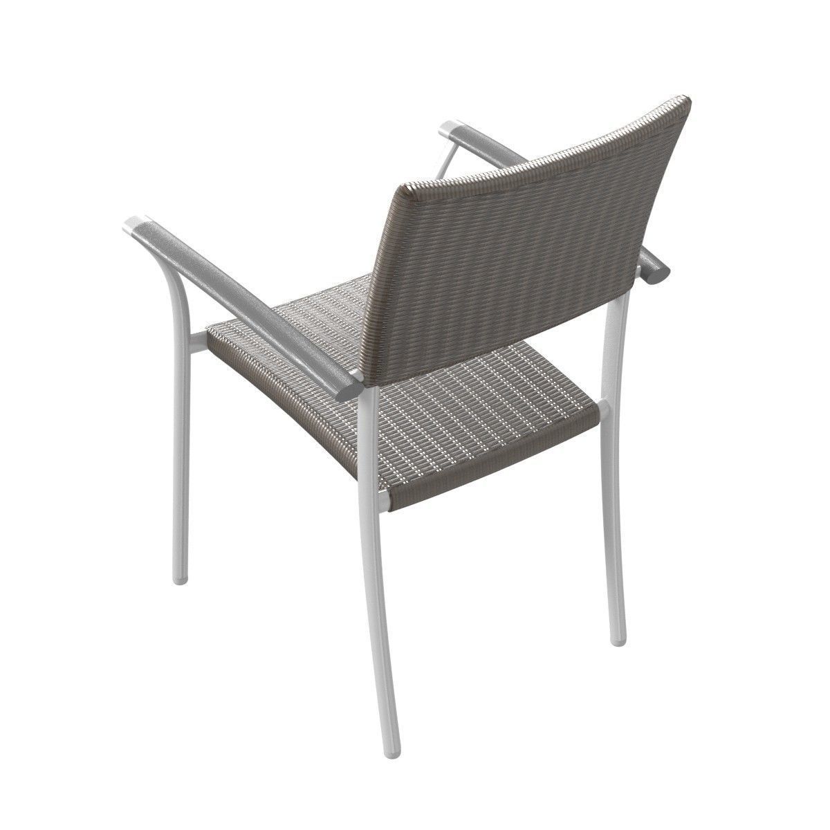 Ratana NEW ROMA STACKING ARM CHAIR ALUMINIUM ARMREST 3D model | CGTrader
