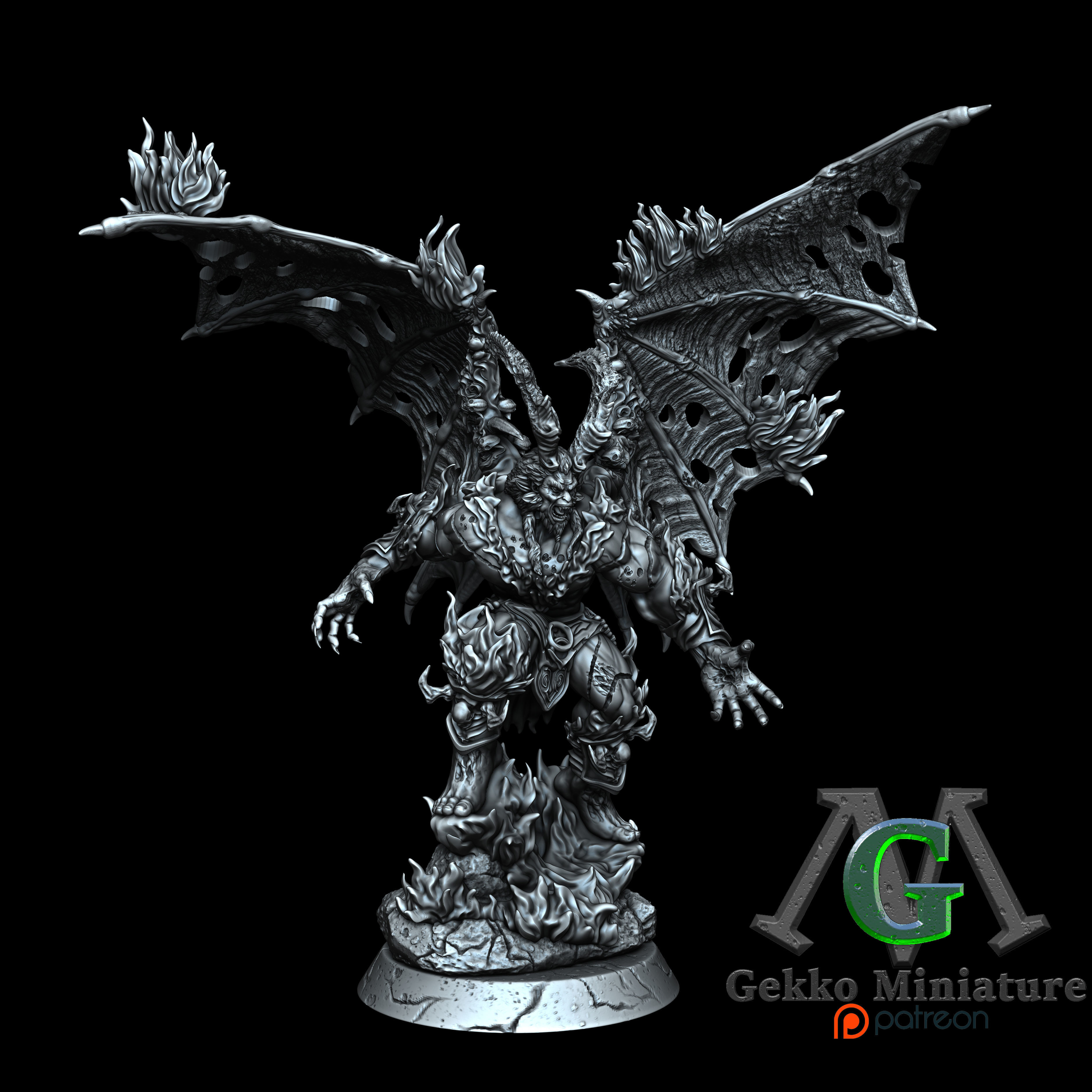 Ifrit Pose B 3D model 3D printable | CGTrader