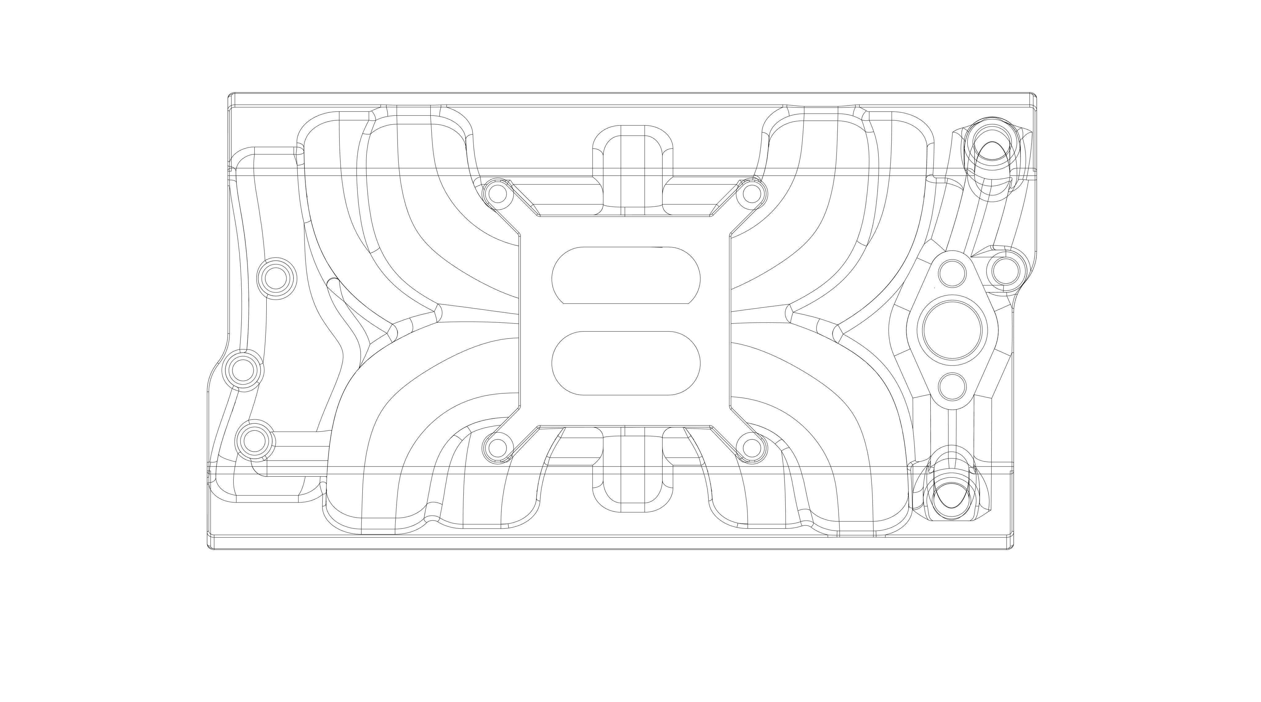 3D Printable Chevy small-block with Hilborn and standard intake 3D ...