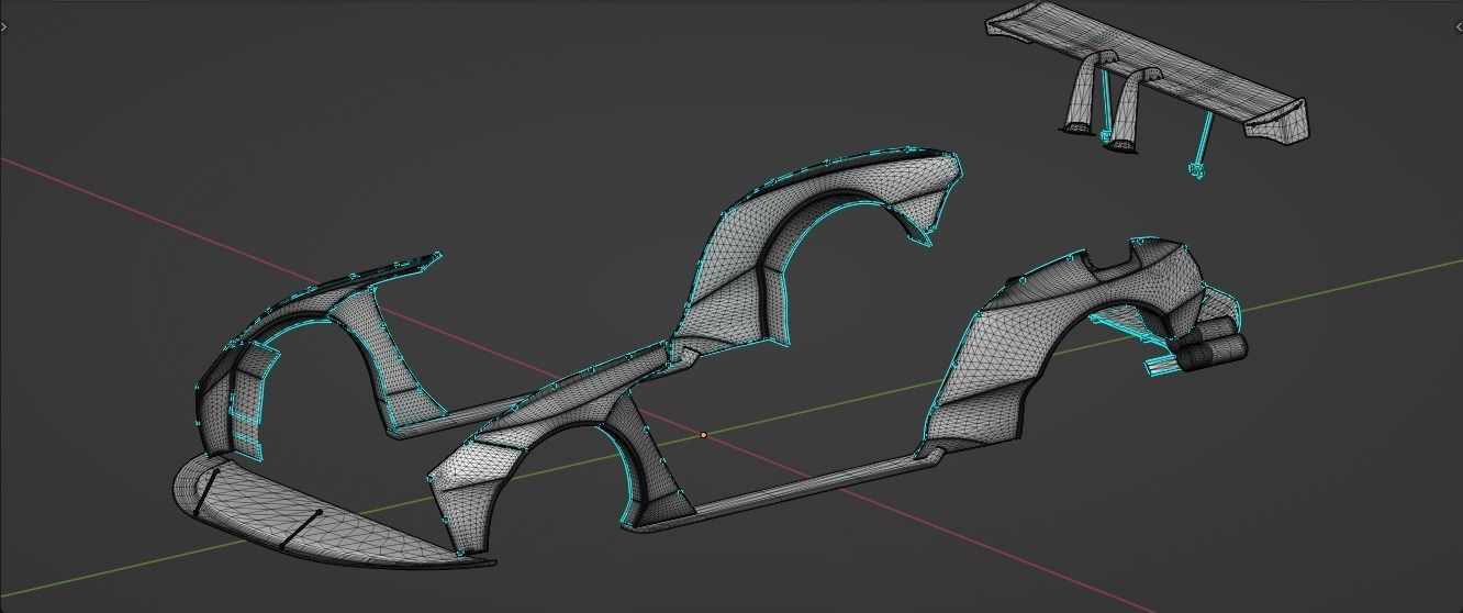 Lexus RC-F Rocket Bunny Pandem V1 Body Kit 3D model | CGTrader