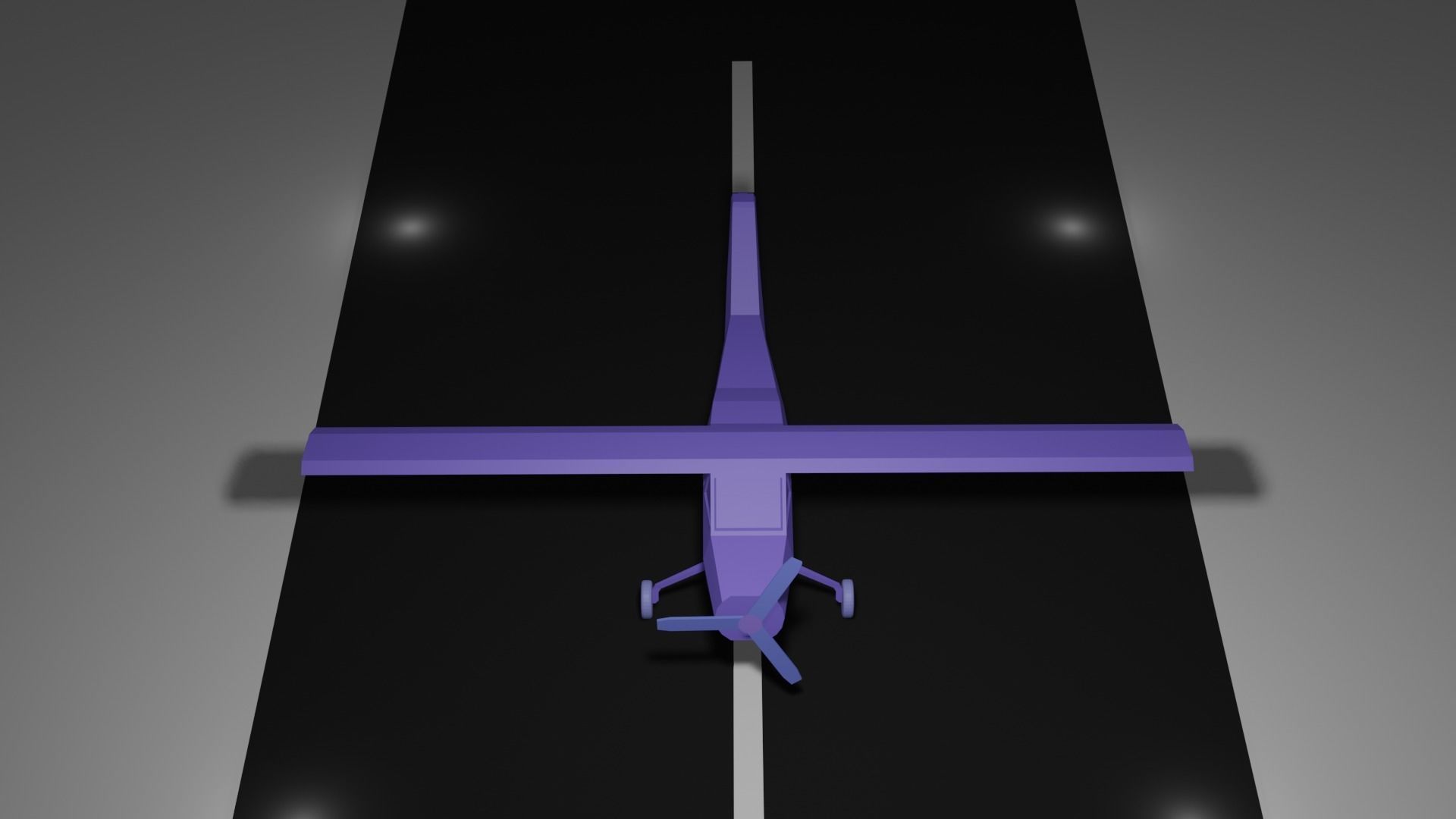 low poly aircraft plane flying on runway free 3D model | CGTrader