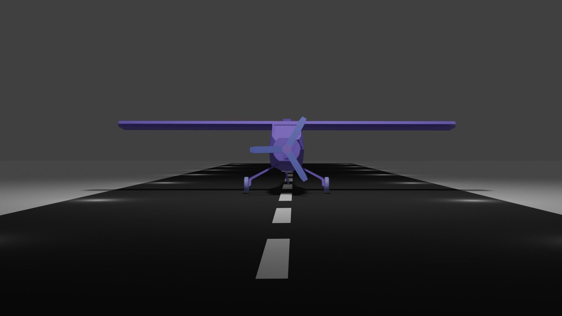 low poly aircraft plane flying on runway free 3D model | CGTrader