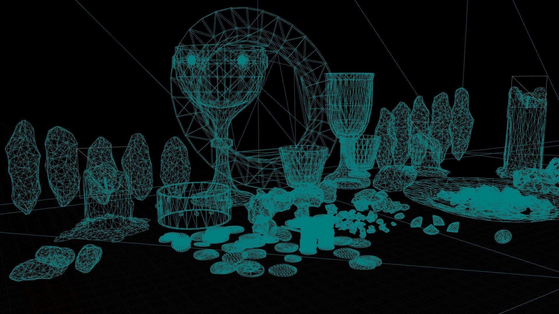3D model Treasures Pack VR / AR / low-poly | CGTrader