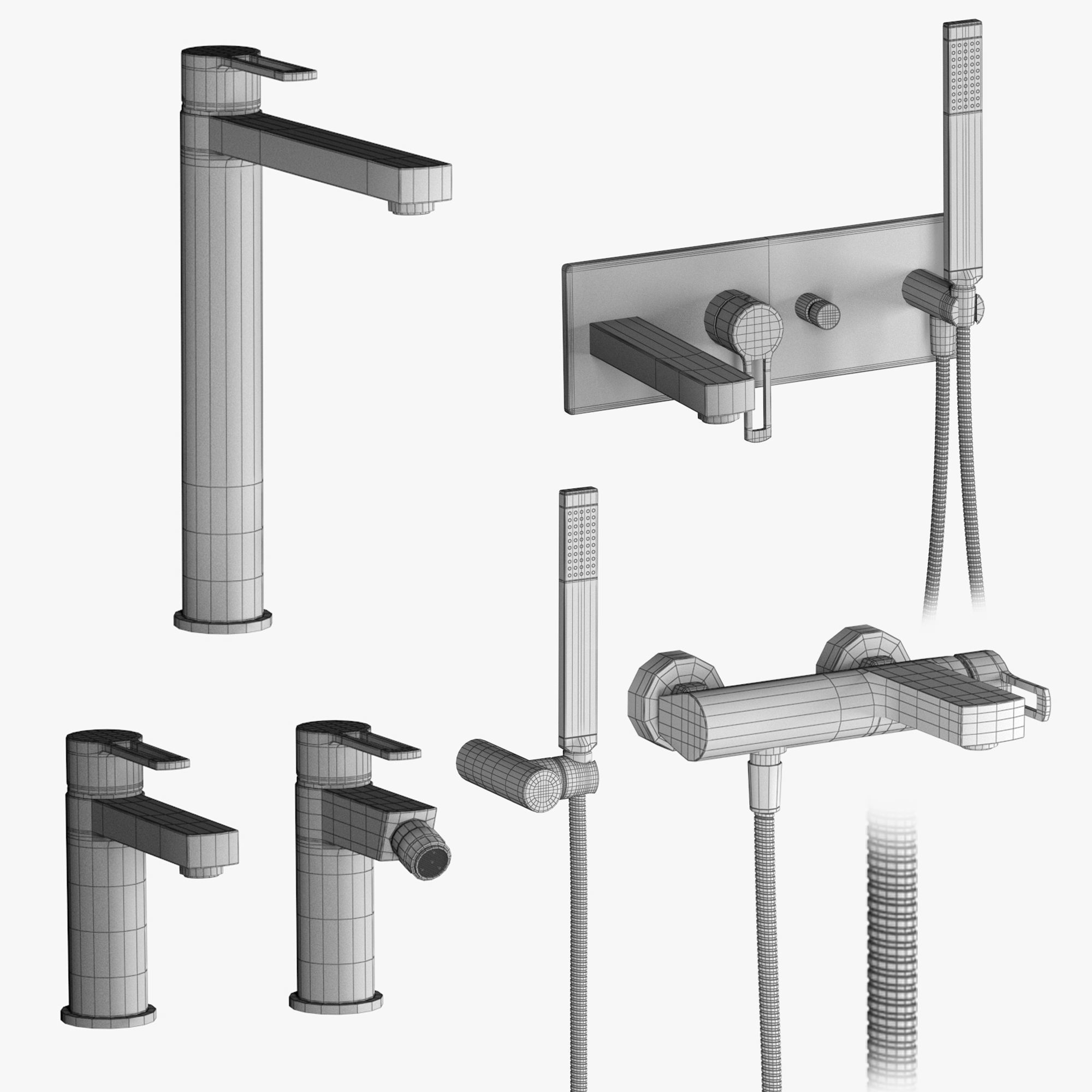 Paffoni Ringo-West set 3D model | CGTrader