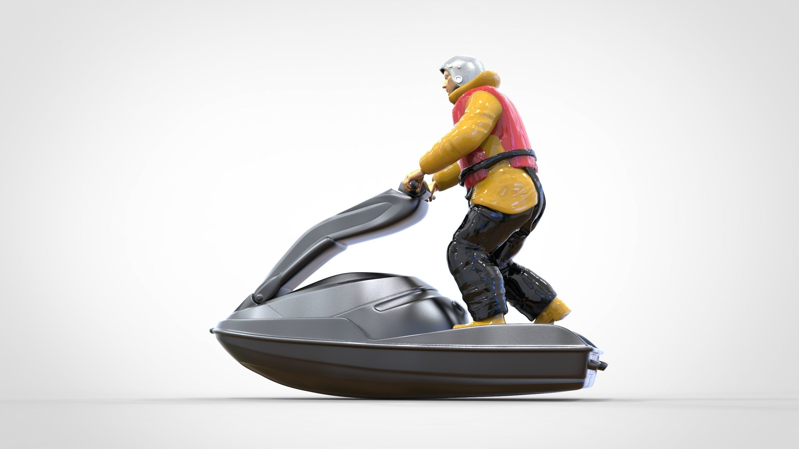N11 Captain Royal National Lifeboat Institution RNLI Rescue crew 3D ...