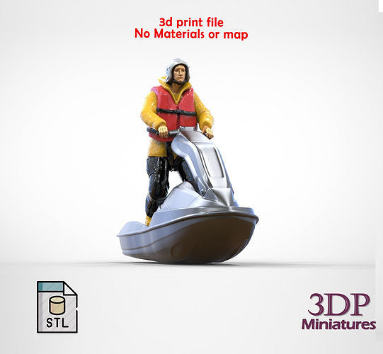 N11 Captain Royal National Lifeboat Institution RNLI Rescue crew 3D ...