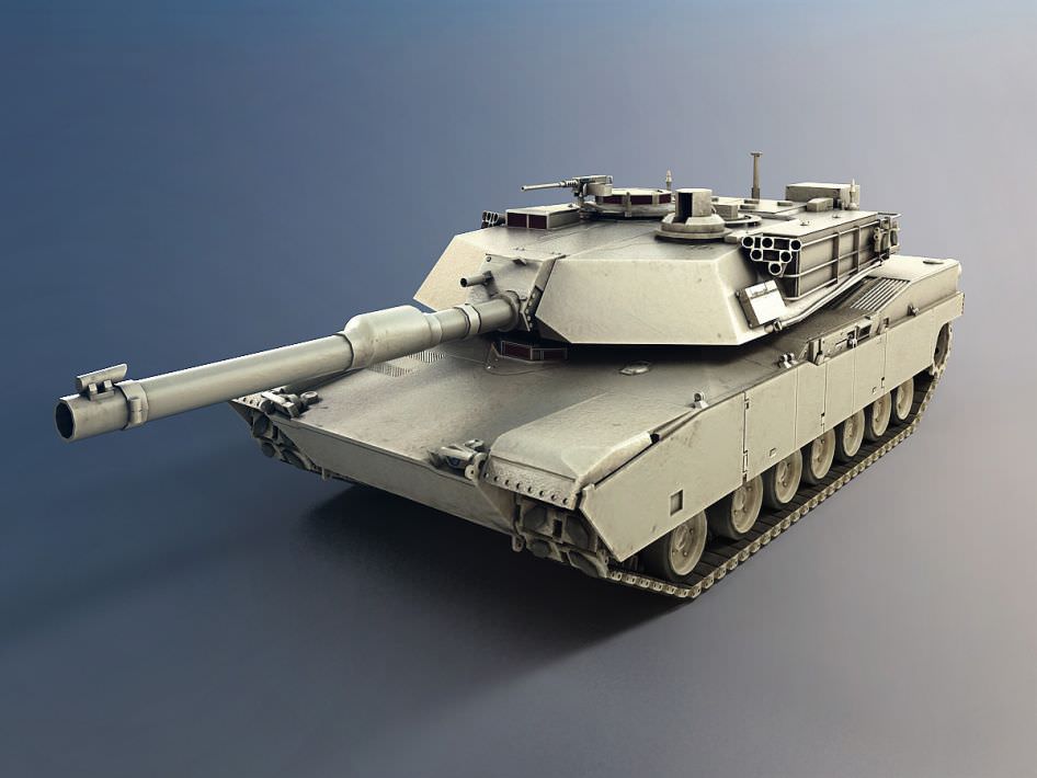 Gray Military Tank 3D model | CGTrader