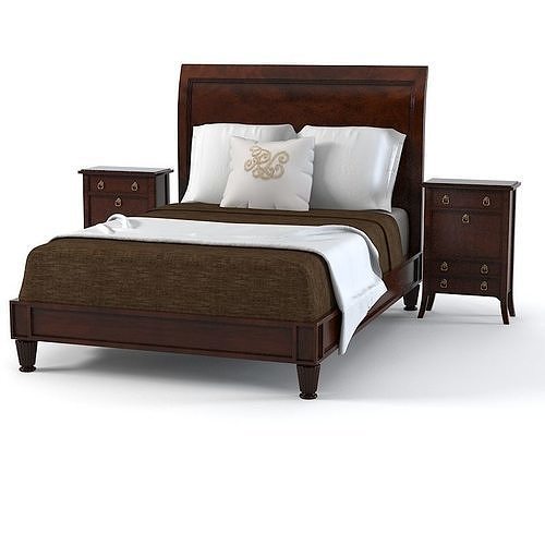 Century Chelsea club traditional bedoom set knightsbridge 3D model ...