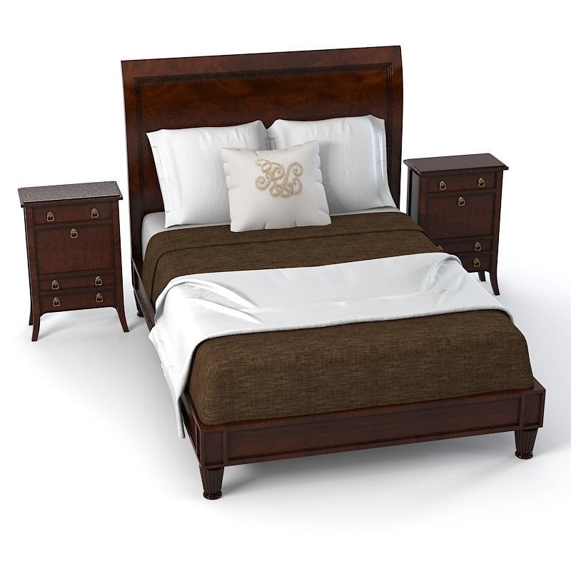 Century Chelsea club traditional bedoom set knightsbridge 3D model ...