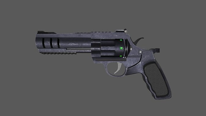 3D model Revolver Gun VR / AR / low-poly | CGTrader