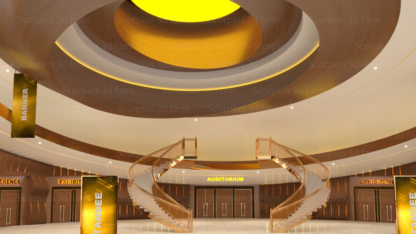Virtual lobby 3D model | CGTrader