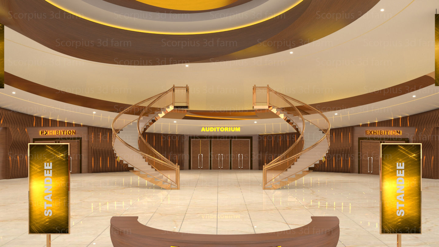 Virtual lobby 3D model | CGTrader
