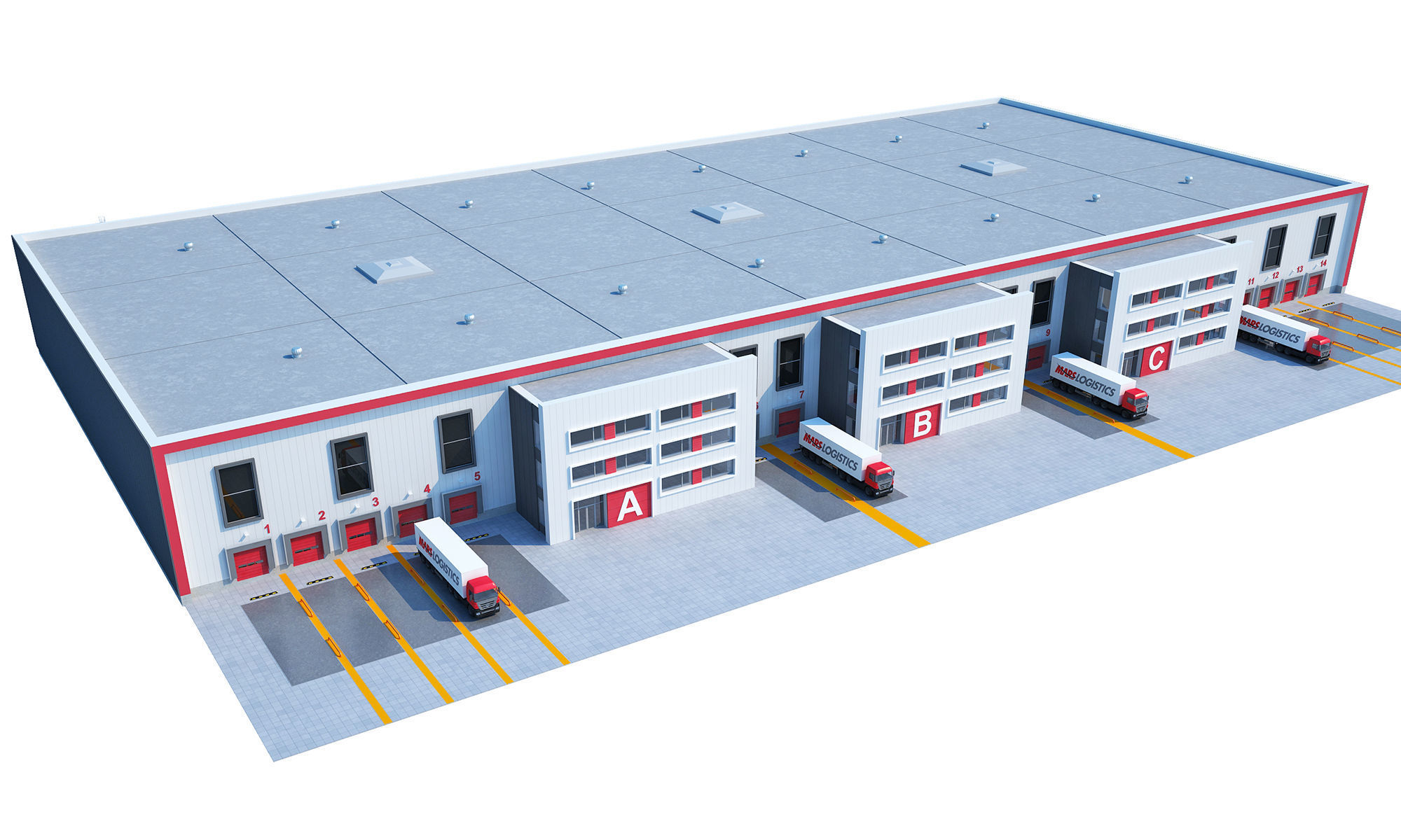 Logistics Center Collection 3D model | CGTrader