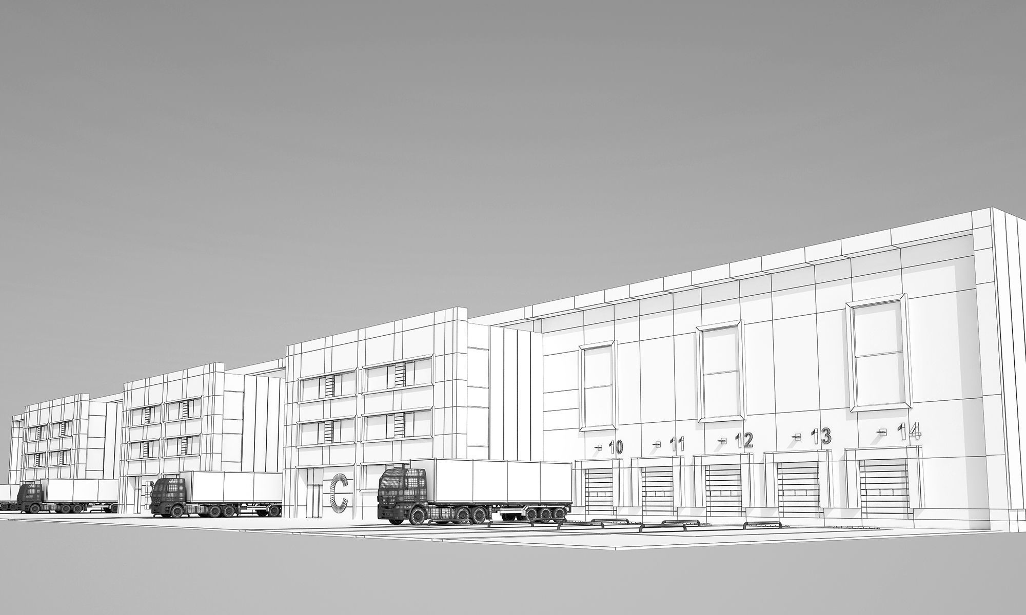 Logistics Center Collection 3D model | CGTrader