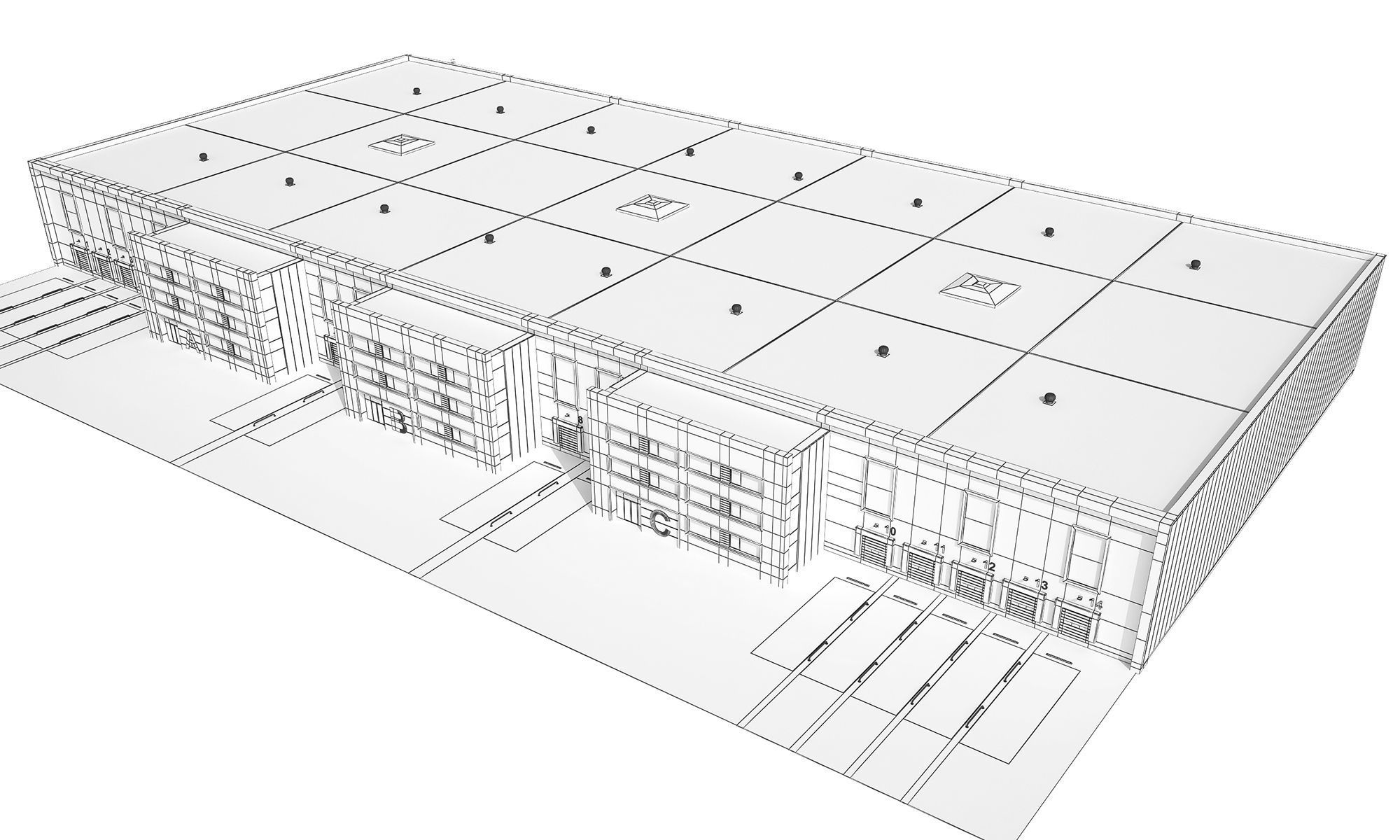 Logistics Center Collection 3D model | CGTrader