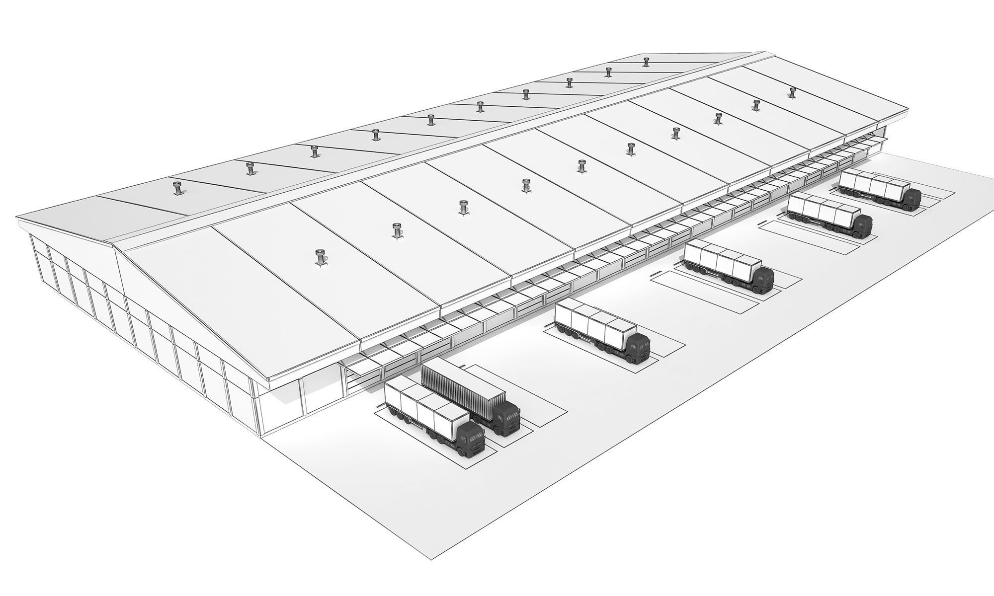 Logistics Center Collection 3D model | CGTrader